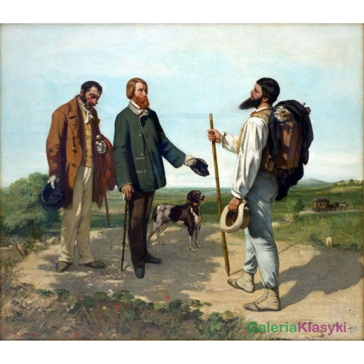 Reprodukcja obrazu: Spotkanie - Gustave Courbet
